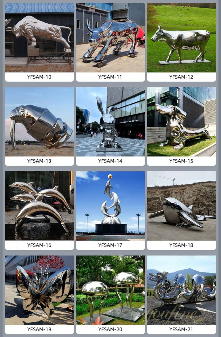 Large Art Metals Bear Sculpture for Outdoor - YouFine Sculpture