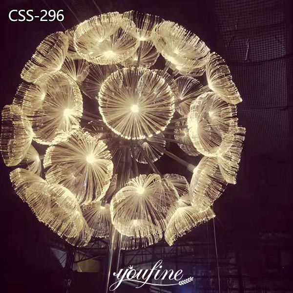 Outdoor LED Light Dandelion Sculpture Lawn Ornament CSS-296