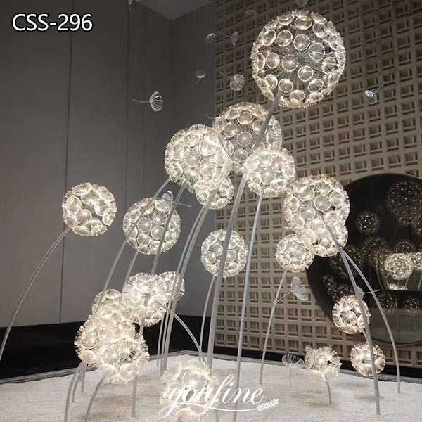 Outdoor LED Light Dandelion Sculpture Lawn Ornament CSS-296