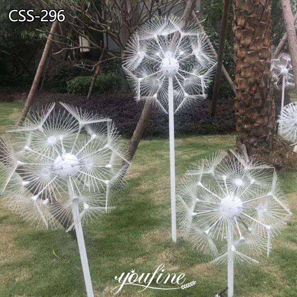 Outdoor LED Light Dandelion Sculpture Lawn Ornament CSS-296
