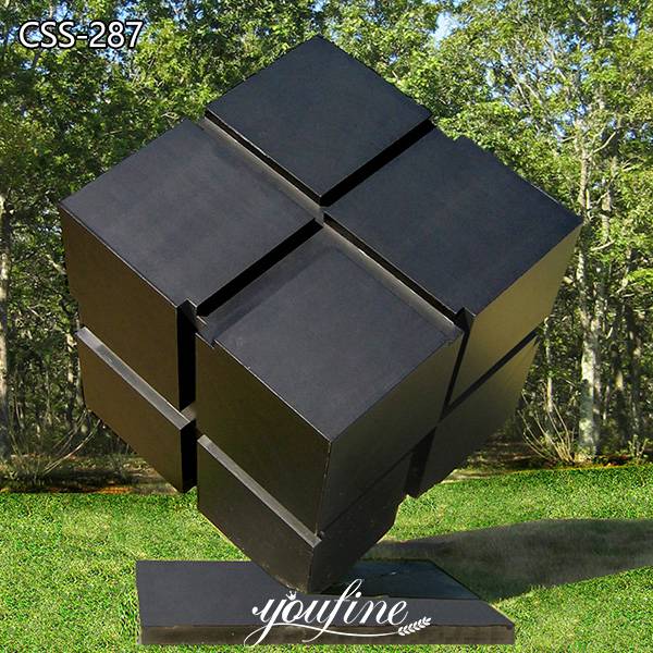 Cube large metal garden sculpture-You Fine Metal Sculpture