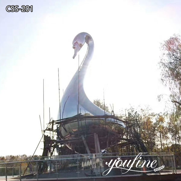 Outdoor Large Metal Goose Sculpture Park Decor for Sale