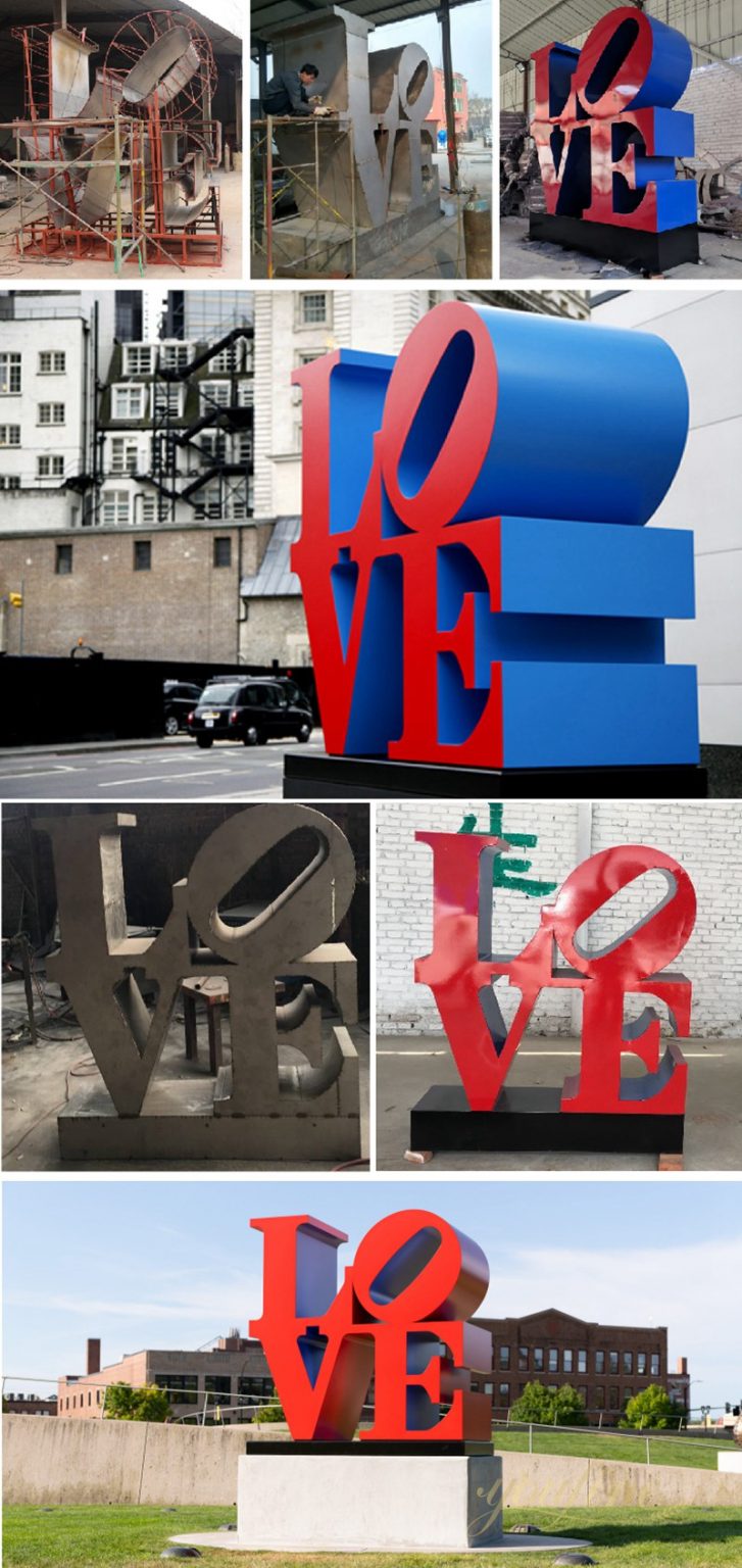 Stainless Steel Letter Peace Sculptures SSL-013