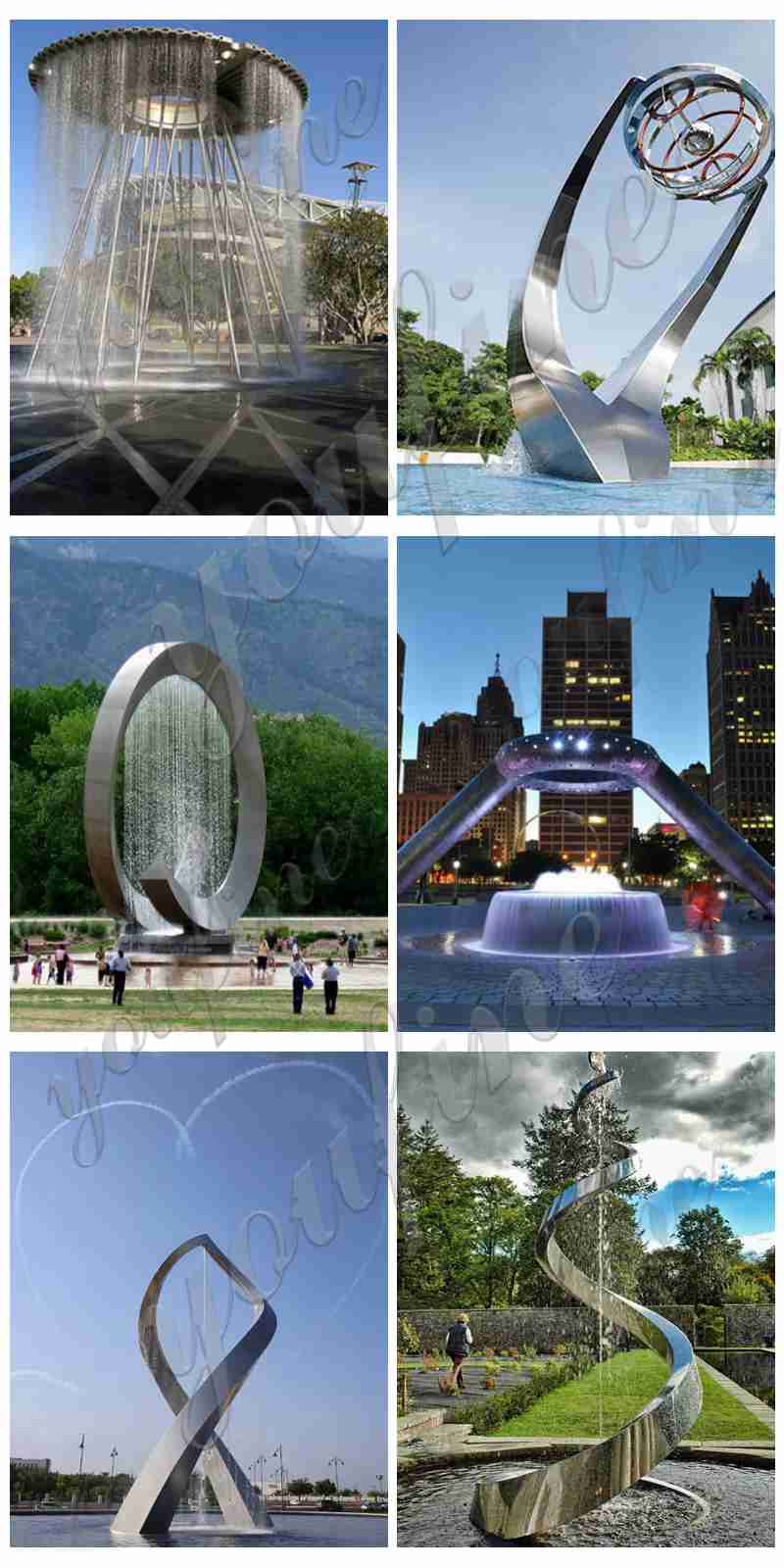 Large Outdoor Metal Sailboat Water Fountain for Sale CSS-154