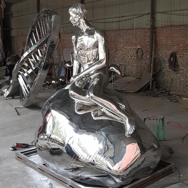 Modern Abstract Metal Figure Sculpture Outdoor Decor for Sale CSS-77