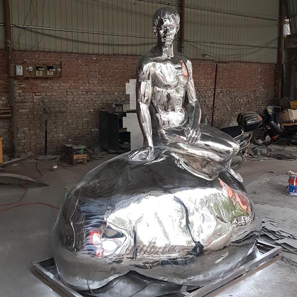 Modern Abstract Metal Figure Sculpture Outdoor Decor for Sale CSS-77