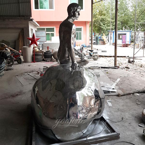 Modern Abstract Metal Figure Sculpture Outdoor Decor for Sale CSS-77