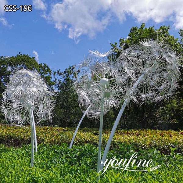 Outdoor Garden Large Metal Dandelion Sculpture for Sale