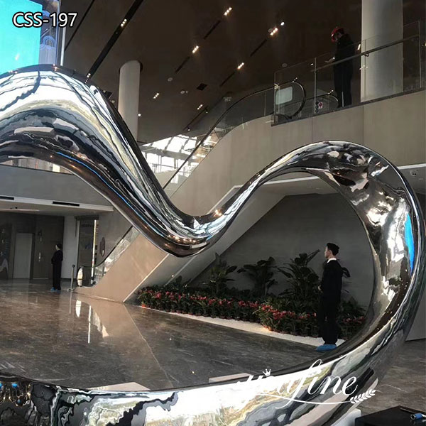 Outdoor Modern Metal Loop Sculpture from Factory Supply