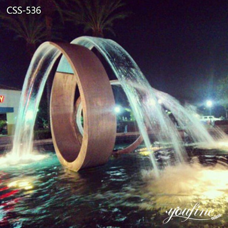 Metal Water Fountain Modern Outdoor Design from Factory Supply