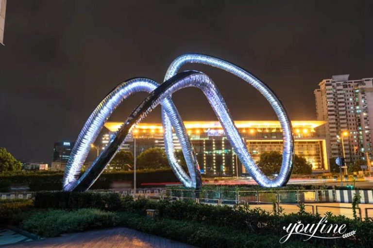What Does An Outdoor Art Sculpture Mobius Ring Represent - Stainless ...