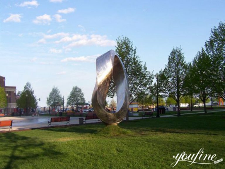 What Does An Outdoor Art Sculpture Mobius Ring Represent - Stainless ...
