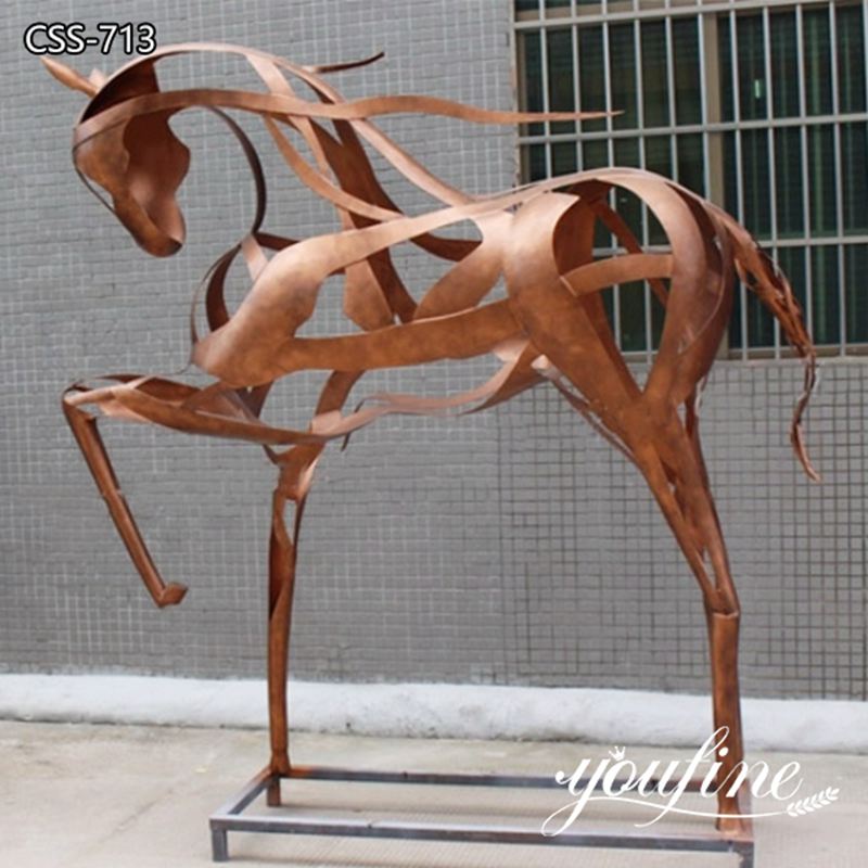 Abstract Art Metal Horse Sculpture for Sale - Stainless Steel Sculpture