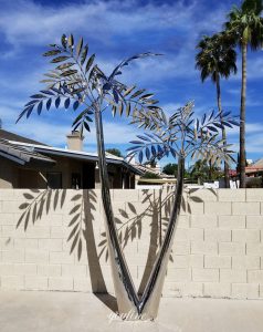 Palm Tree Sculpture for Sale - You Fine Metal Sculpture