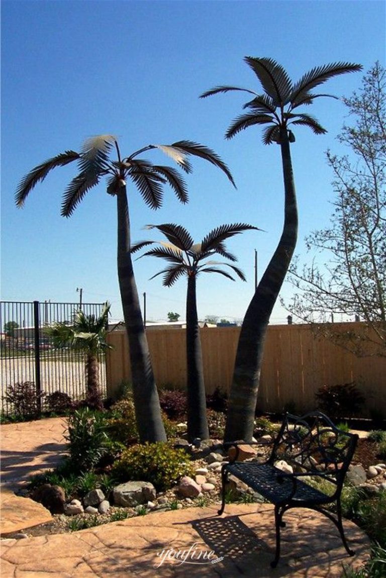 Palm Tree Sculpture for Sale - You Fine Metal Sculpture