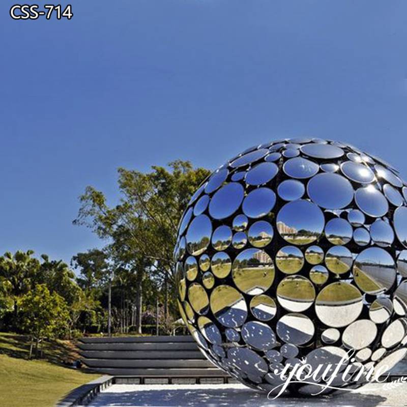 Metal Ball Sculpture Public Art Design - Stainless Steel Sculpture