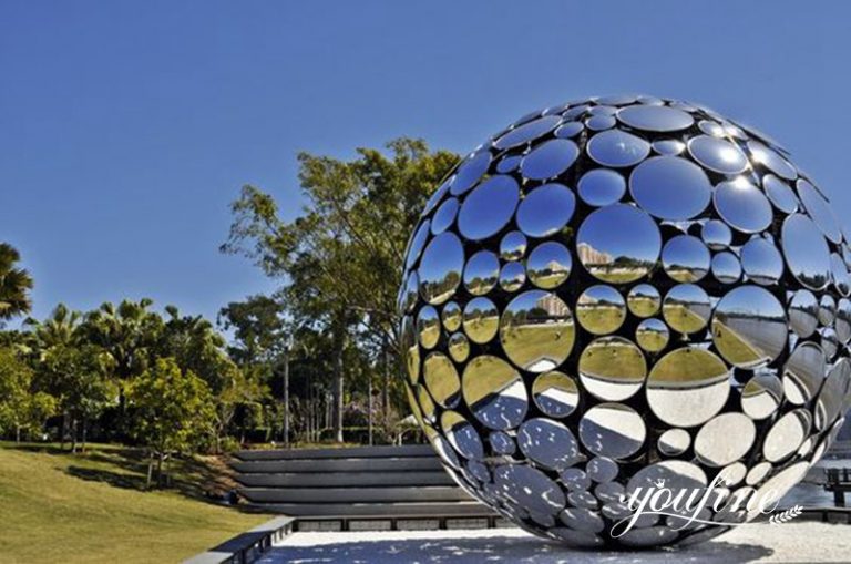 Metal Ball Sculpture Public Art Design - Stainless Steel Sculpture