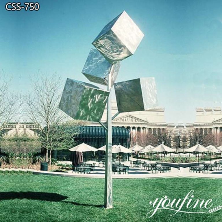 Large Yard Sculpture Stainless Steel Outdoor Decor- YouFine Sculpture