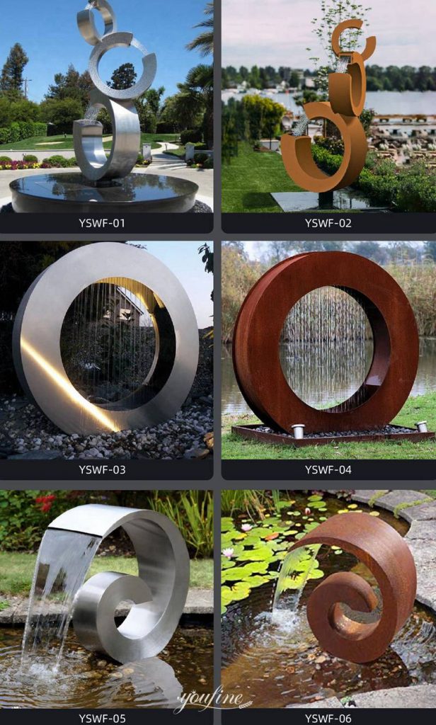 Metal Water Feature Fountains-You Fine Metal Sculpture