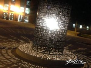 Modern Light Sculpture Metal Text Art Decor- Stainless Steel Sculpture