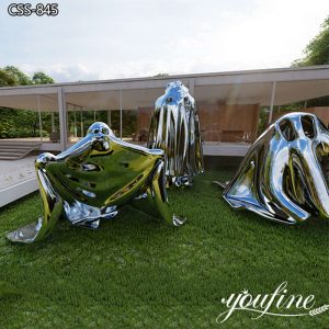 Cute Ghost Statue Polished Stainless Steel Decor - YouFine Sculpture