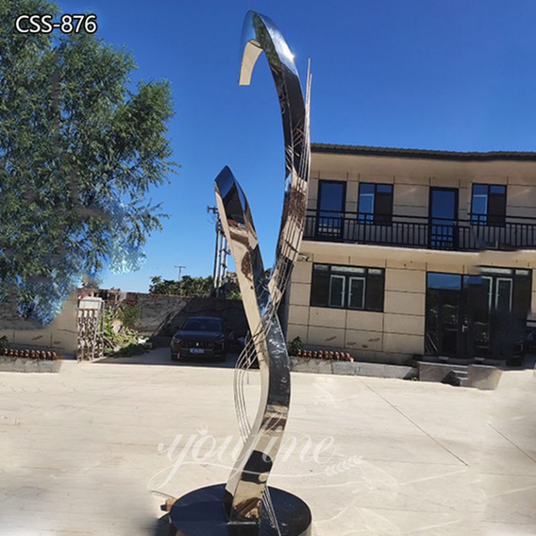 Metal Abstract Sculpture Large Modern Art- Stainless Steel Sculpture