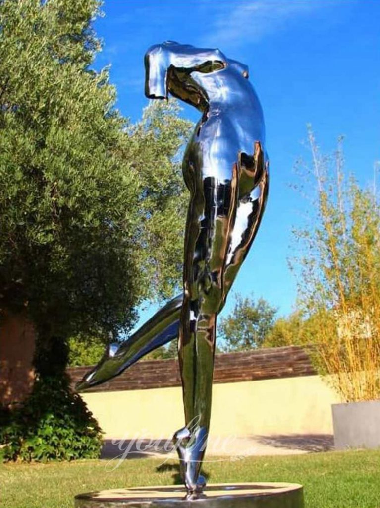 Stainless Steel Abstract Female Body Sculpture - Stainless Steel Sculpture
