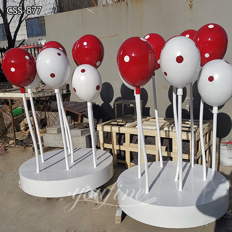 Colorful Metal Balloon Sculpture Large Outdoor Decor- YouFine Sculpture