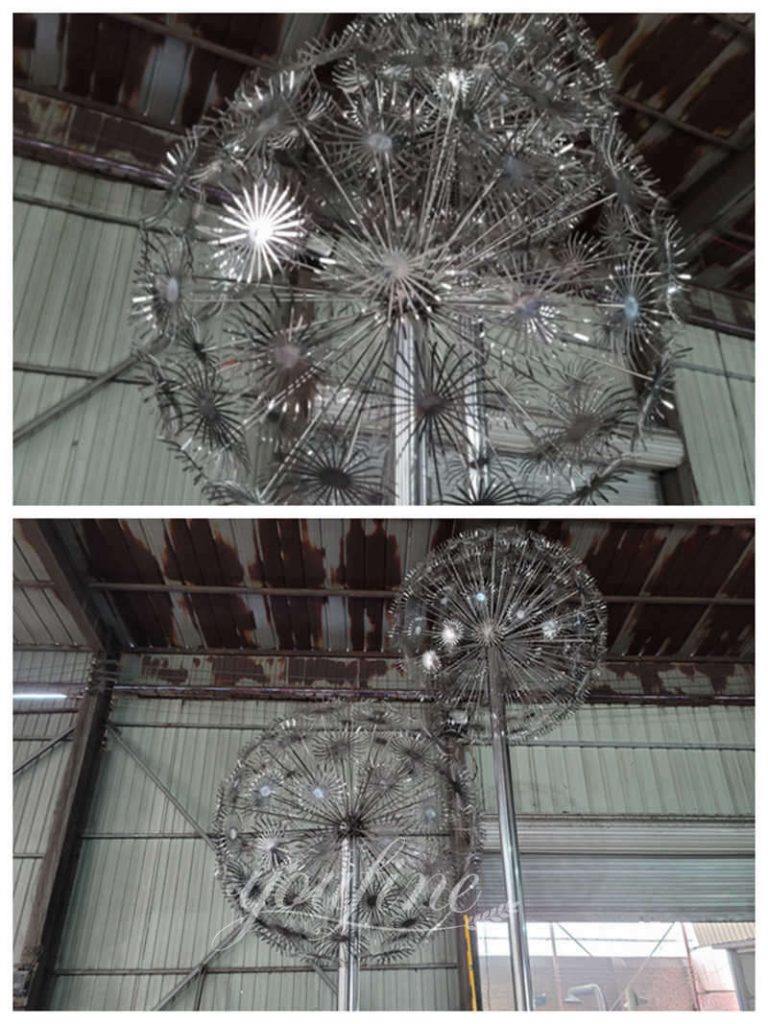 Metal Dandelion Sculpture Urban Decor Art Installation - YouFine Sculpture