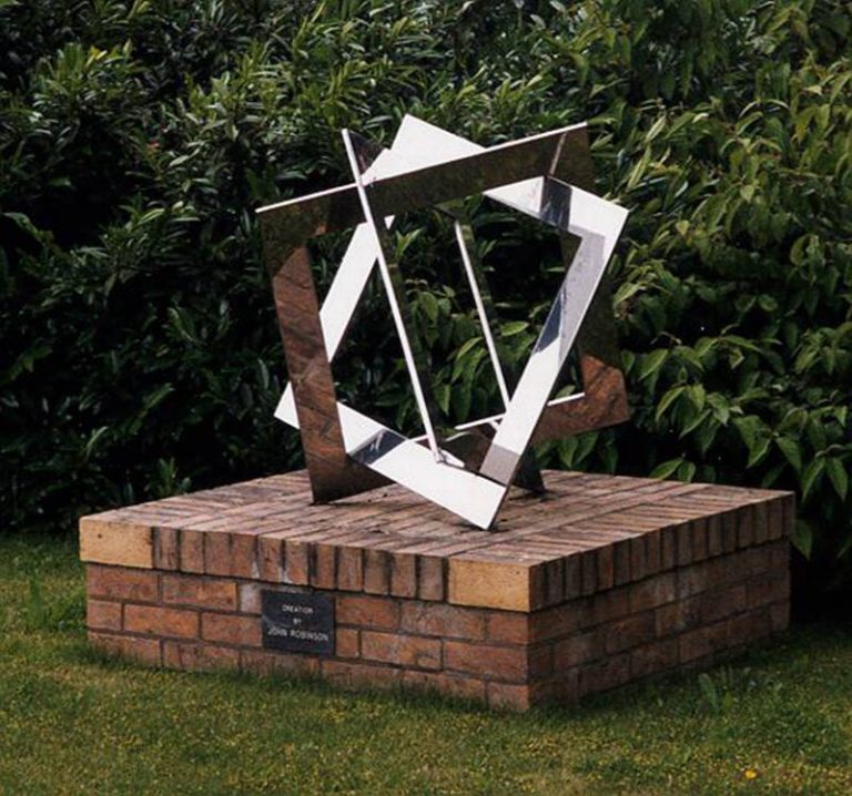 Stainless Steel Symbolic Intuition Triangular Sculpture -YouFine Sculpture