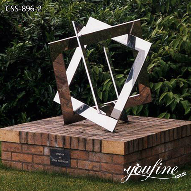 Stainless Steel Symbolic Intuition Triangular Sculpture - YouFine Sculpture