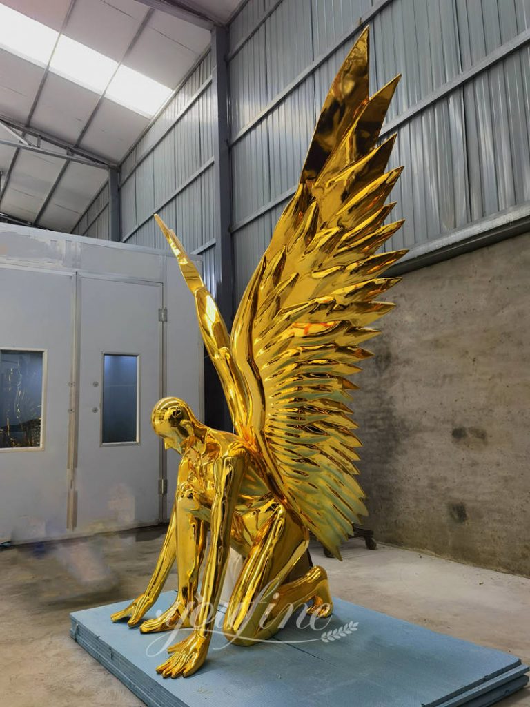 Outdoor Public Metal Angel Sculpture Modern Decor - YouFine Sculpture