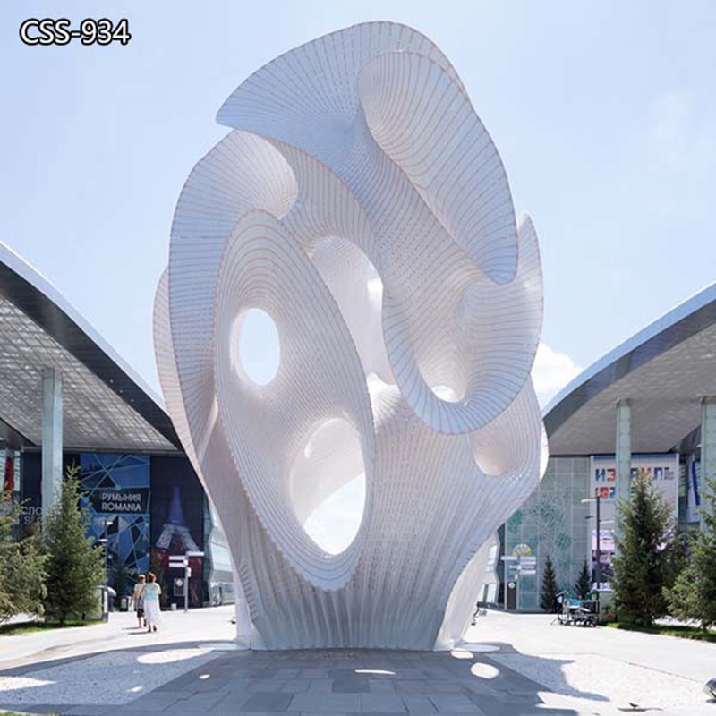 Modern Metal New Curvaceous Public Art Sculpture - YouFine Sculpture