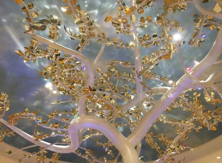 Large Metal Wishing Tree Sculpture Art- Stainless Steel Sculpture