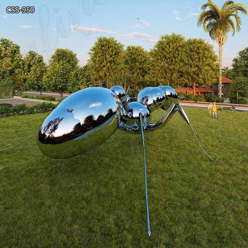 Modern Garden Giant Metal Ants Sculpture - Stainless Steel Sculpture