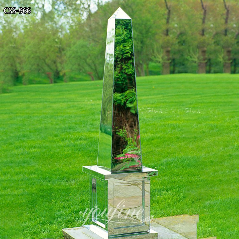 Large Garden Stainless Steel Obelisk Sculpture -Stainless Steel Sculpture