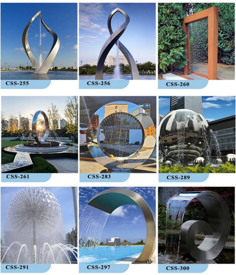 Stainless Steel Inverted Trapezoidal Fountain SSWF-007