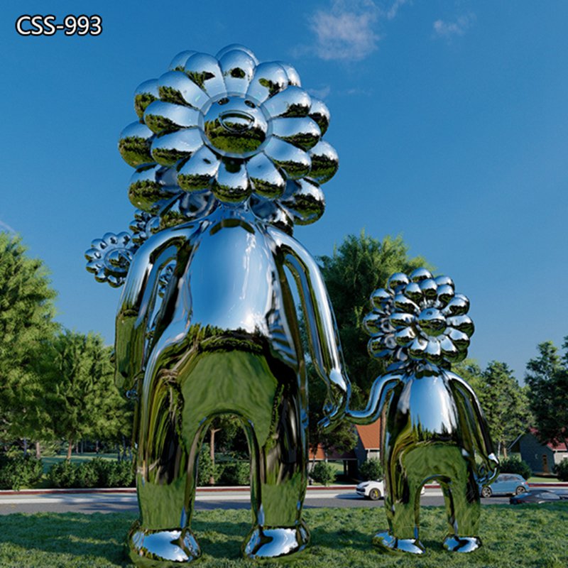 Anthropomorphic Sunflower Metal Art Sculpture- YouFine Sculpture