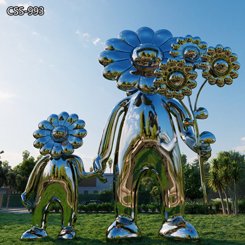 Anthropomorphic Sunflower Metal Art Sculpture- YouFine Sculpture