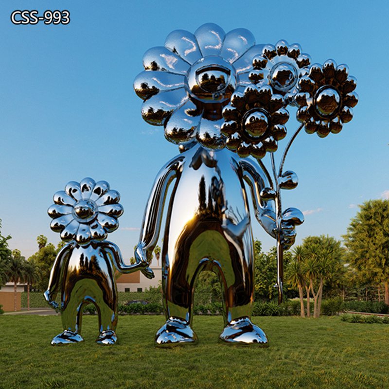 Anthropomorphic Sunflower Metal Art Sculpture- YouFine Sculpture