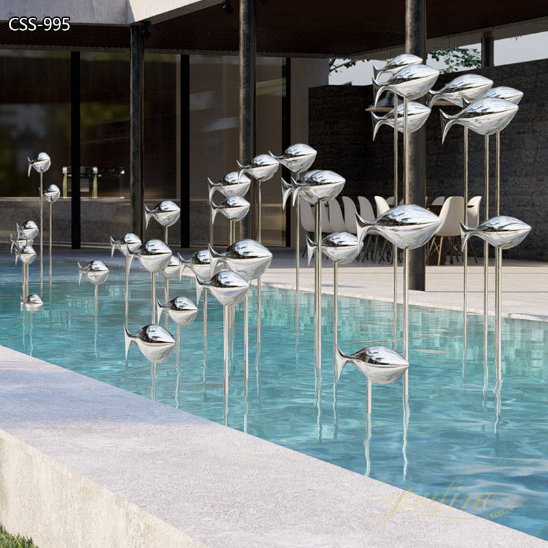 Spectacular Stainless Steel Fish Sculpture- YouFine Sculpture