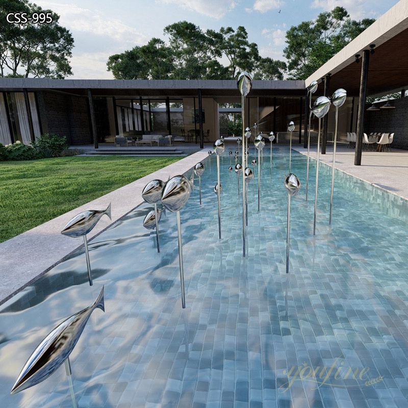 Spectacular Stainless Steel Fish Sculpture- YouFine Sculpture