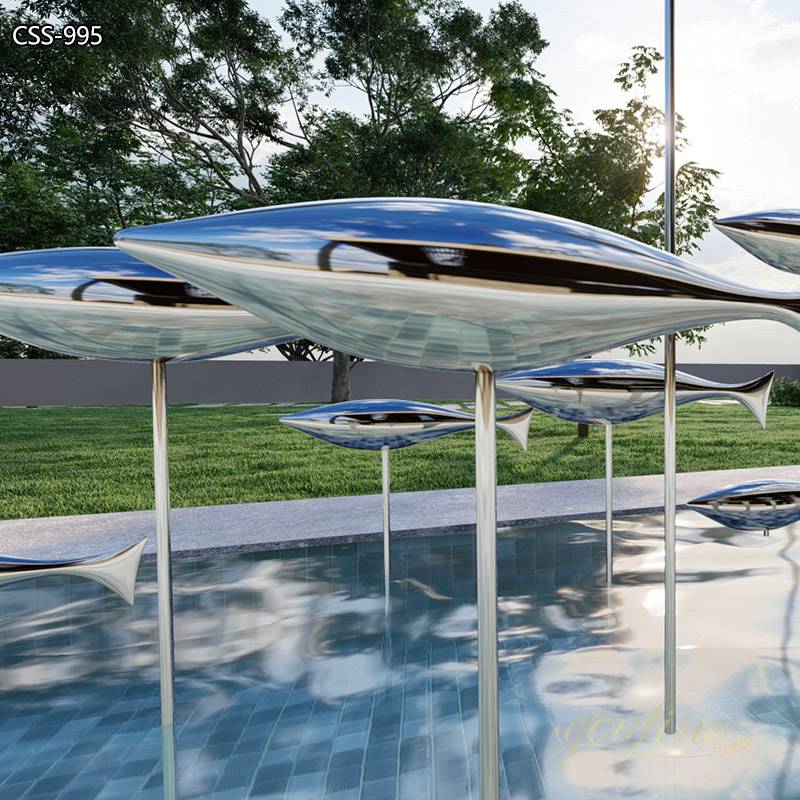 Spectacular Stainless Steel Fish Sculpture- YouFine Sculpture