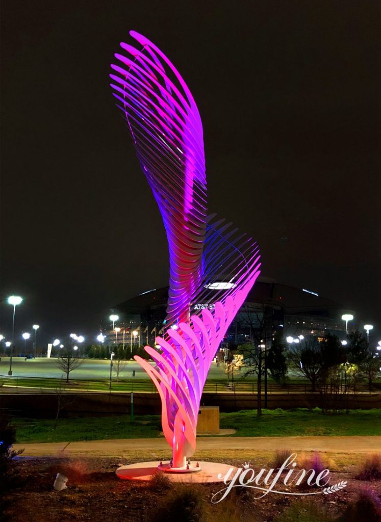 Large Metal Garden Sculptures Seed Spire - YouFine Sculpture