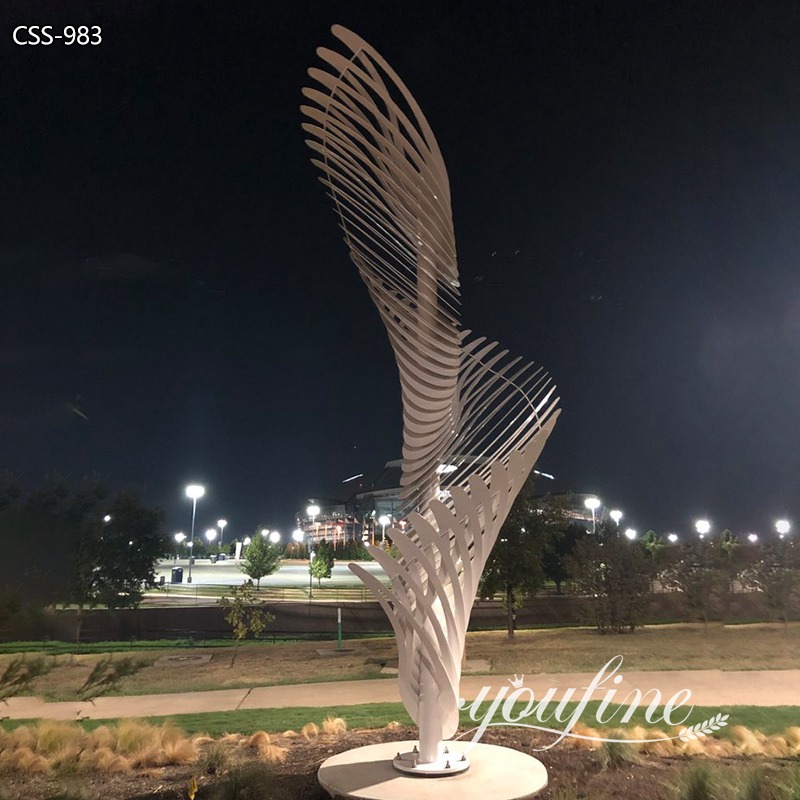 Large Metal Garden Sculptures Seed Spire - YouFine Sculpture