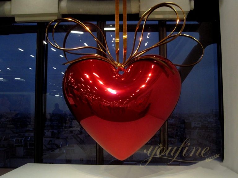 Large Welded Metal Heart Sculpture for Outdoor- YouFine Sculpture
