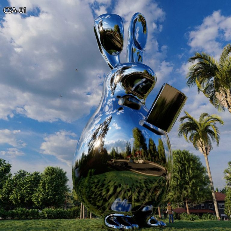 Large Outdoor Metal Bunny Sculpture for Public- YouFine Sculpture
