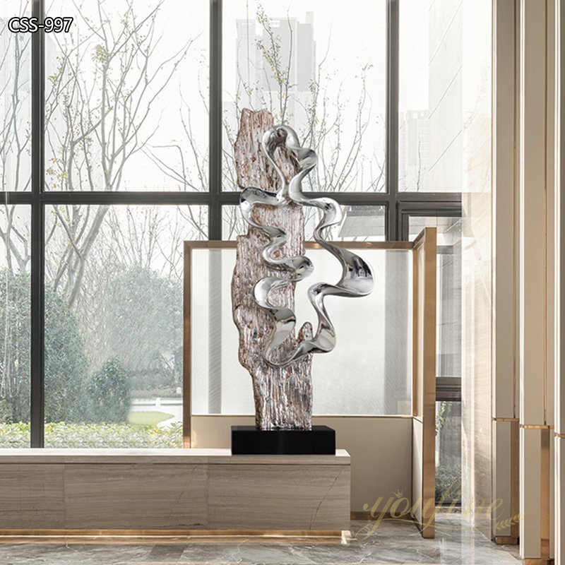 Modern Metal Hotel Lobby Sculpture - Stainless Steel Sculpture