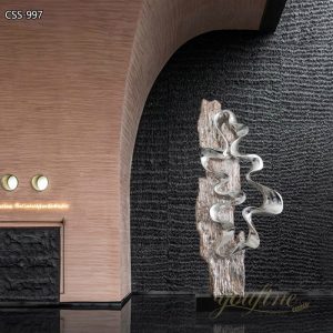 Modern Metal Hotel Lobby Sculpture - Stainless Steel Sculpture
