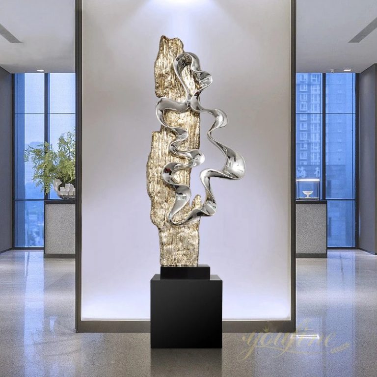 Modern Metal Hotel Lobby Sculpture - Stainless Steel Sculpture